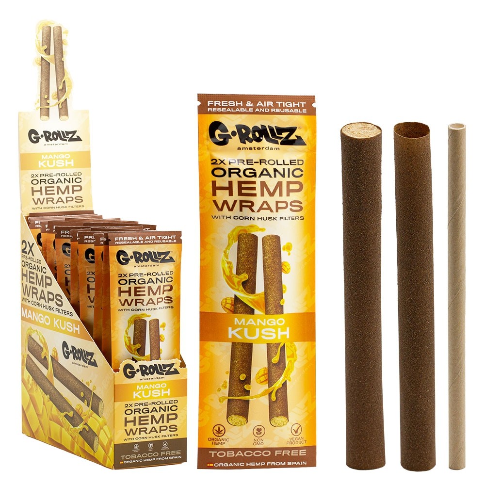 G-ROLLZ 2x Mango Kush Pre-Rolled Hemp Wraps - Produits