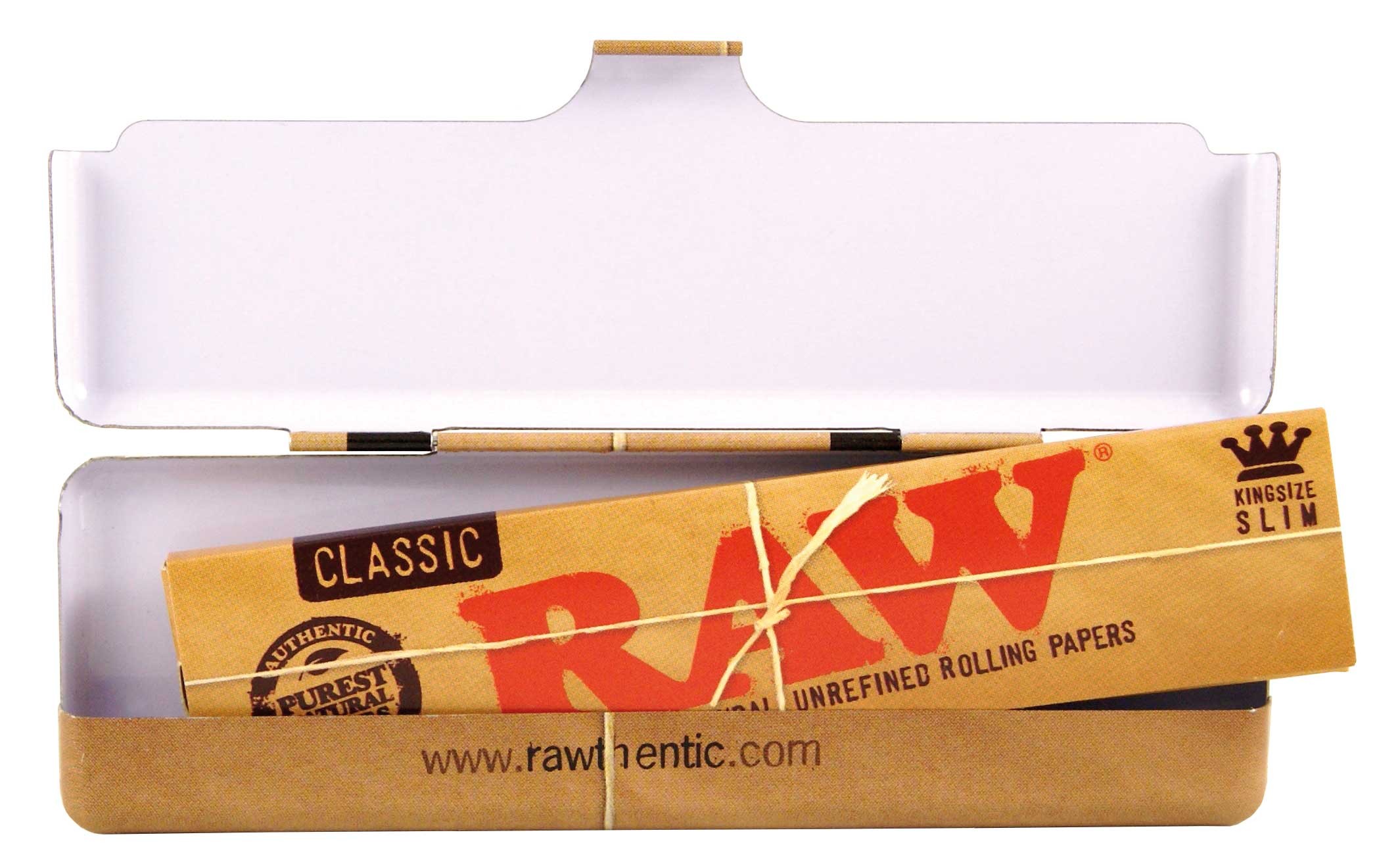 Raw King Size Classic metal box - Rolling sheet